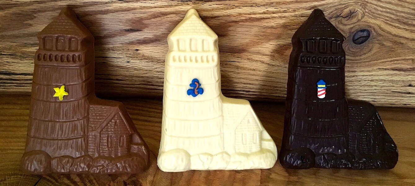 Large Chocolate Lighthouse - Wilbur's of Maine