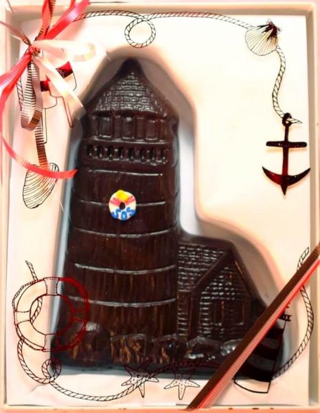 Large Chocolate Lighthouse - Wilbur's of Maine